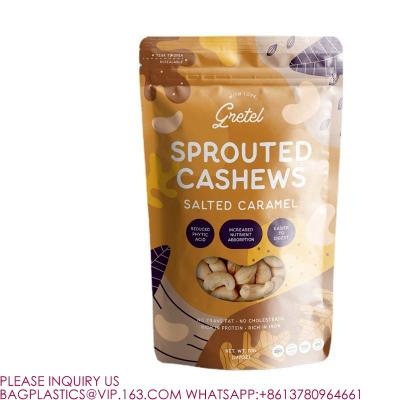 China Custom Stand Up Ziplock Bags 7x10 Inch Smell Proof Resealable Food Storage Pouches for sale