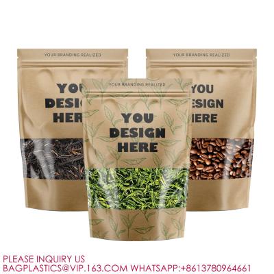 China Custom Packaging Resealable Matte Zip Lock Plastic Stand Up Pouch Window Black Mylar Bags for sale