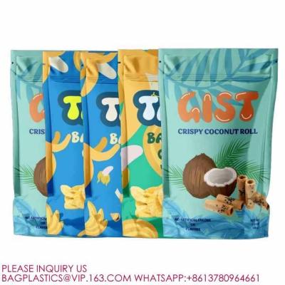 China Custom Printed Mylar Stand Up Pouches with Zipper 100g to 1kg Smell Proof Resealable Food Packaging Bags for sale
