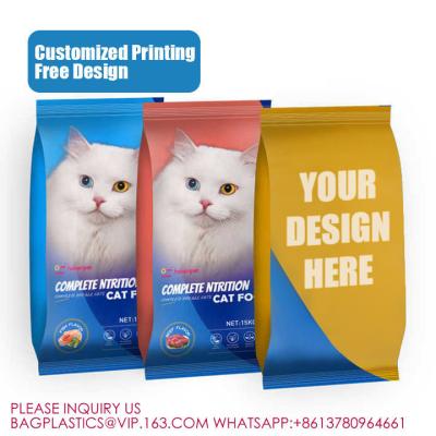 China Custom Printed Stand Up Pet Food Storage Bags 0.16mm Thickness Reusable Ziplock Pouch for sale