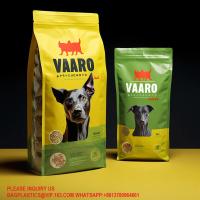China Custom Resealable Flat Bottom Pet Food Pouch 20-300 Micron with Zipper for Dog Cat Treats for sale