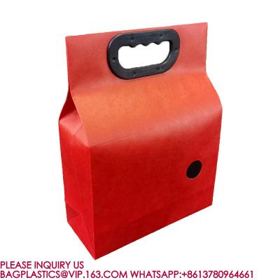 China Custom Kraft Paper Rice Packaging Bags 1kg 2kg 5kg 10kg Flat Bottom Stand Up Pouch with Zipper for sale