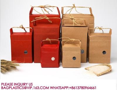China Custom Kraft Stand Up Pouch with Zipper for 1kg to 20kg Rice Flour Tea Packaging for sale