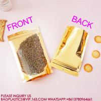 China Custom Resealable Mylar Foil Stand Up Pouches 10x15cm Smell Proof Food Storage Bags for sale