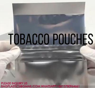 China Custom 30g 50g Leaf Hand Tobacco Pouches Cigar Packaging Bags with Ziplock for sale