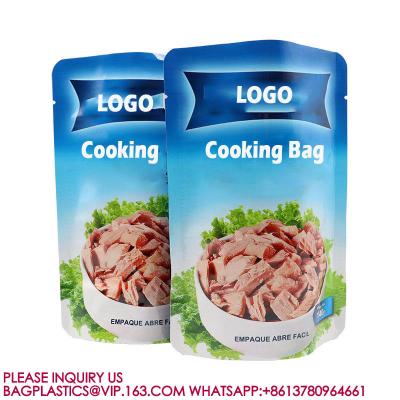 China Custom Printed Retort Standing Pouches 121°C High Temperature Cooking Bags for Food for sale