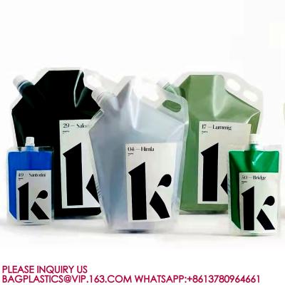 China Custom Stand Up Spout Pouch 100ml to 800ml for Juice Sauce Liquid Packaging for sale