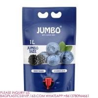China Custom Printed Stand Up Spout Pouch 1.5L 3L 5L for Juice Wine Oil Beverage Packaging for sale
