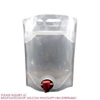 China Aluminum Foil Dispenser Bib Bag 3L 5L 10L 20L Stand Up Pouch with Spout for Beverage for sale