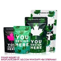 China Custom Stand Up Doypack Pouch Smell Proof 3.5 Grams Mylar Bags with Logo Food Grade Ziplock for sale