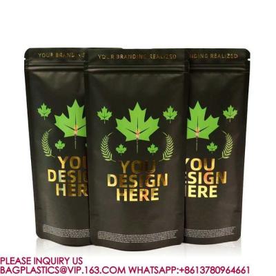 China Custom Printed Aluminum Foil Stand Up Pouch with Ziplock Resealable 10 Mil Thickness for sale