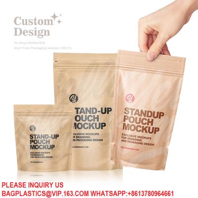 China Custom Aluminum Foil Stand Up Pouch with Ziplock Resealable Mylar Bag 250g 500g for sale