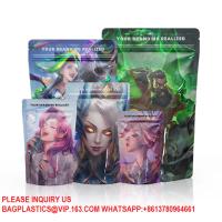 China Wholesale Clear Holographic Mylar Bags 200 Micron Smell Proof Stand Up Zipper Pouch Custom Logo for sale