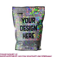 China Custom Printed Aluminum Foil Mylar Ziplock Bags 7.5 Mil Thick Food Grade Resealable Pouch for sale
