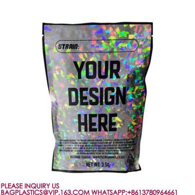 China Custom Printed Aluminum Foil Mylar Ziplock Bags 7.5 Mil Thick Food Grade Resealable Pouch for sale