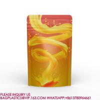 China Custom Printed Stand Up Soup Pouch Ziplock Bag 100 Micron BPA Free Resealable Food Packaging for sale