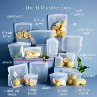 China Reusable Stand Up Zip Sandwich Bags BPA Free Microwave Safe 1500ml 1000ml 500ml for sale