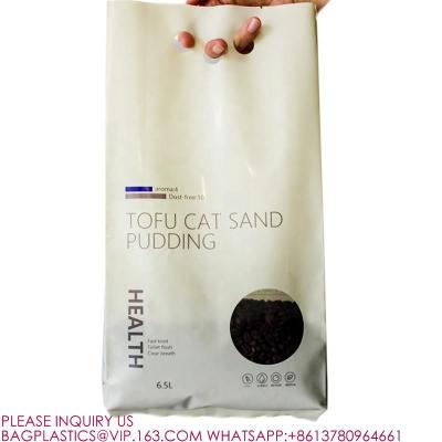 China Custom Cat Litter Packaging Bag 1kg to 20kg Plastic Paper Pet Food Bag with Zipper Lock for sale