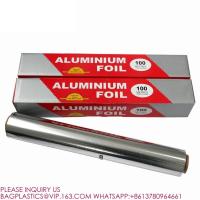 China Food Grade 8011 Aluminum Foil Roll 45cm x 100m for Cooking Baking Freezing for sale