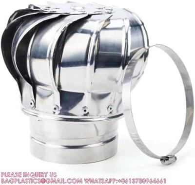 China Non Power Roof Ventilator 600mm Wind Turbine Attic Air Vent Industrial Exhaust Fan Stainless Steel for sale