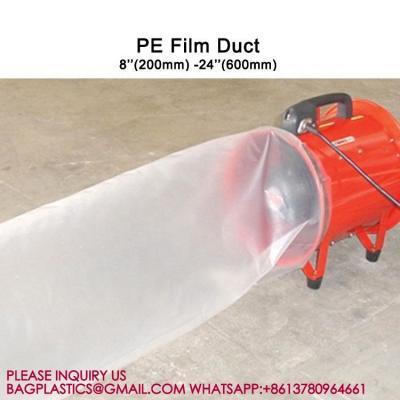 China PE Lay Flat Ventilation Air Duct 400mm x 150m Roll for Marine Maintenance for sale