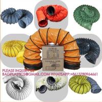 China Fire Resistant PVC Flexible Air Duct 200mm 5m for Confined Space Ventilation for sale