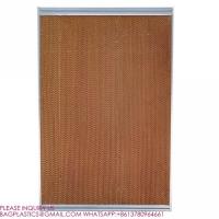 China 7090 Brown PVC Evaporative Cooling Pad 6000x2000x150mm for Poultry Farm Cooling for sale