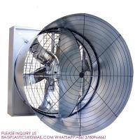 China 24 Inch Wall Exhaust Fan with Louvers for Poultry Ventilation System 275g Galvanized for sale