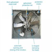 China Heavy Duty Poultry Ventilation System Exhaust Fan 1270mm 1100W Belt Drive for sale