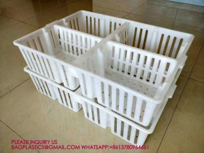China Virgin PP Poultry Transport Cage 680x490x160mm 50kg Load Capacity for Live Chicken for sale