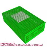 China Plastic Poultry Transport Cage 750x550x290mm 50kg Capacity Chicken Crate for Farm Use for sale