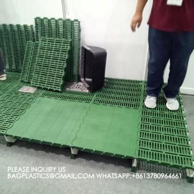 China 600x600mm PP Plastic Slat Floor for Pig Farrowing Crate 900kg Capacity for sale