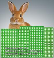 China Plastic Rabbit Slat Floor 30x50cm Anti-Bite Cage Mat for Easy Clean Manure Management for sale