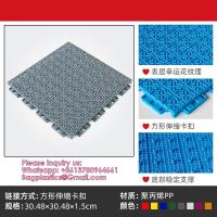 China Interlocking PP Sport Flooring Tiles 25x25x2cm Non-Slip High Load Capacity 1600kg for sale