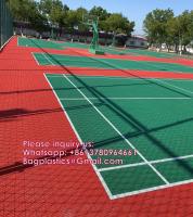 China Interlocking PP Sport Flooring Tiles 25x25x2cm Non-Slip High Load Capacity 1600kg for sale