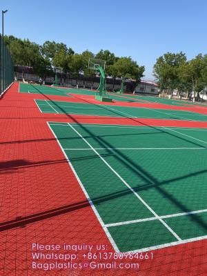 China Interlocking PP Sports Flooring Tiles 25x25cm Non-Slip for Court Garage for sale