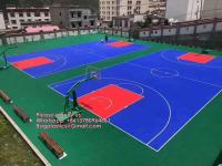 China Interlocking PP Sports Flooring Tiles 25x25cm Non-Slip Waterproof for Garage Court for sale