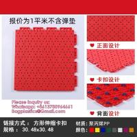China Interlocking PP Sports Flooring Tiles 25x25cm Non-Slip Waterproof for Garage Court for sale