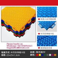 China Interlocking PP Sports Flooring Tiles 25x25cm Non-Slip Waterproof for Garage Court for sale