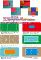 China Interlocking PP Sports Flooring Tiles 25x25cm Non-Slip Waterproof for Garage Court for sale