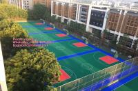 China Interlocking PP Sports Flooring Tiles 25x25cm Non-Slip Waterproof for Garage Court for sale