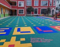 China Interlocking PP Sports Flooring Tiles 25x25cm Non-Slip Waterproof for Garage Court for sale
