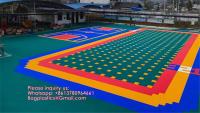 China Interlocking PP Sports Flooring Tiles 25x25cm Non-Slip Multi-Sport Court Floor for sale