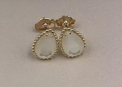 China Earrings  18K Gold Earrings   Without Diamond With Mother Pearl for sale
