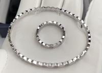 China Luxury Lady 18k White Gold Bangle VS Diamond Messika Move Noa Bangle For Gift for sale