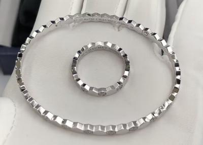 China Luxury Lady 18k White Gold Bangle VS Diamond Messika Move Noa Bangle For Gift for sale
