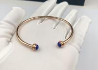 China Women'S 18k Gold Bangle Bracelet Round Shape Chopard Happy Without Diamond for sale