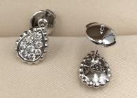 China Bvlgari 18k Yellow Gold Diamond Earrings White Eyes Diamond ODM for sale