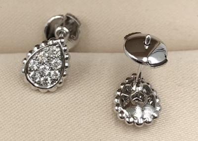 China Bvlgari 18k Yellow Gold Diamond Earrings White Eyes Diamond ODM for sale