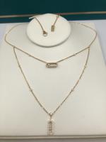China Move Noa 18K Yellow Gold Diamond Necklace Messika No Gemstone for sale